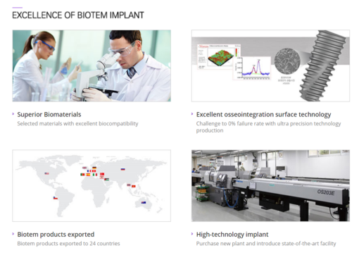 ایمپلنت Biotem کره – دنتال اکسپرس